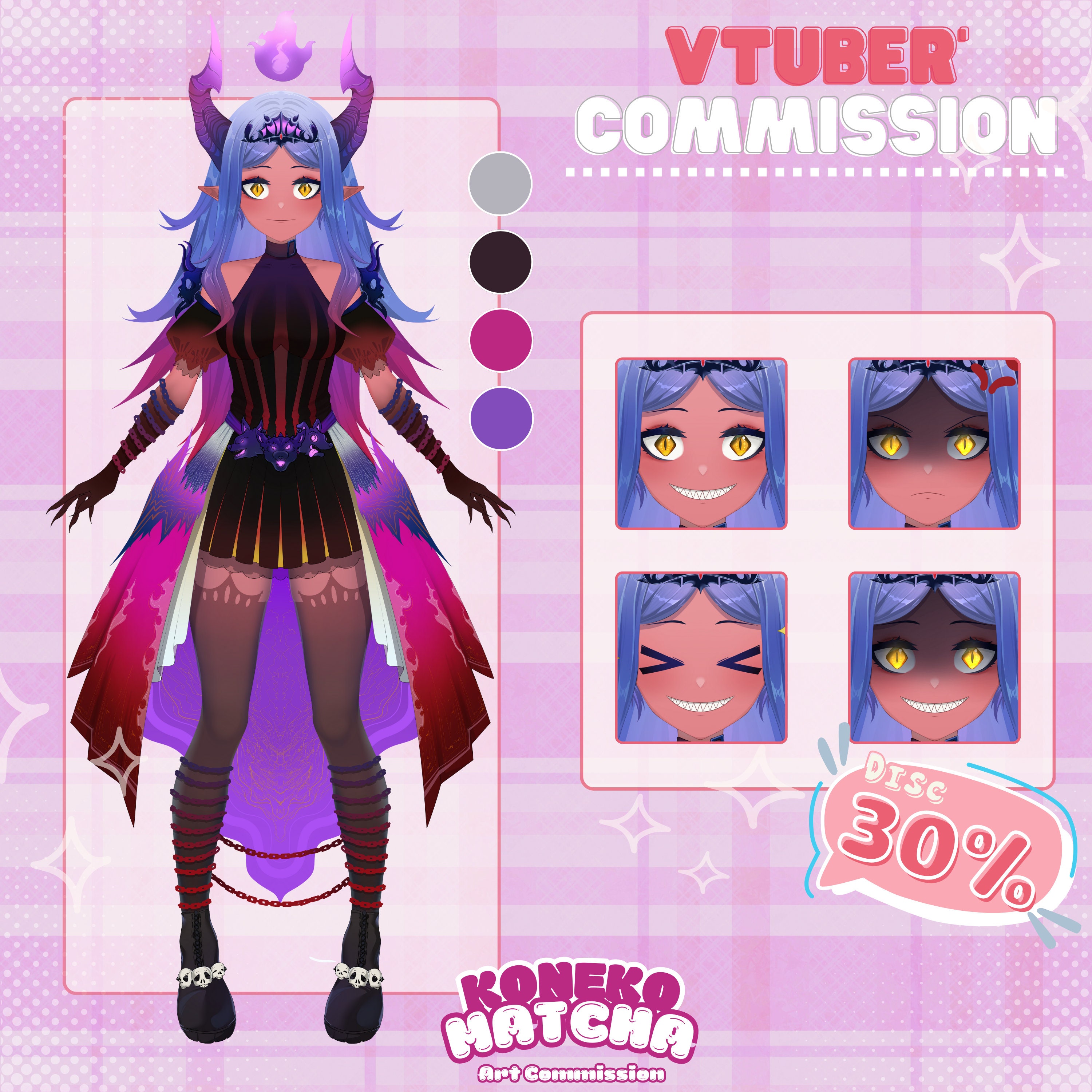 Custom Vtuber Model, Custom Live2d Model, Vtube, Custom Rigging Model ...