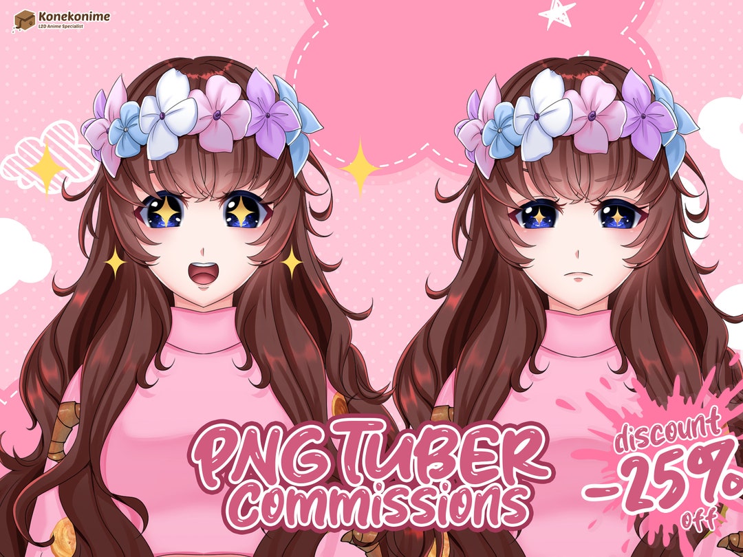 Custom PNGTUBER Pngtuber Commission Commercial Use Png - Etsy