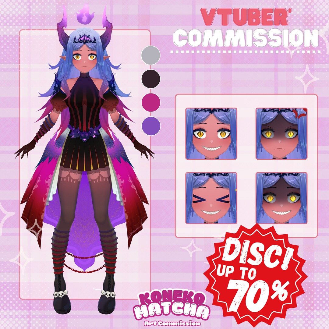 Custom Vtuber Model, Custom Live2d Model, Vtube, Custom Rigging Model ...