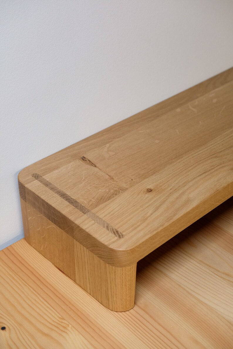 Oak Wood Monitor Stand Computer Stand Imac Stand Gift for - Etsy