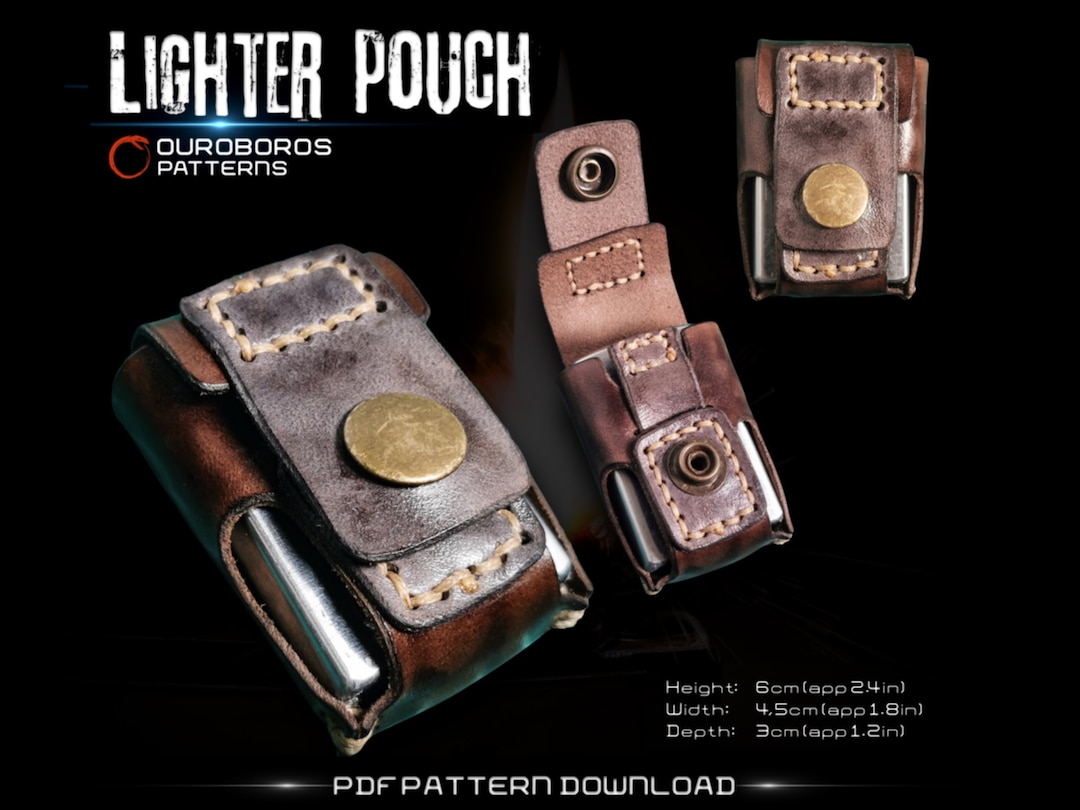 Zippo Lighter Pouch - DIY - Leather Pattern PDF - Etsy