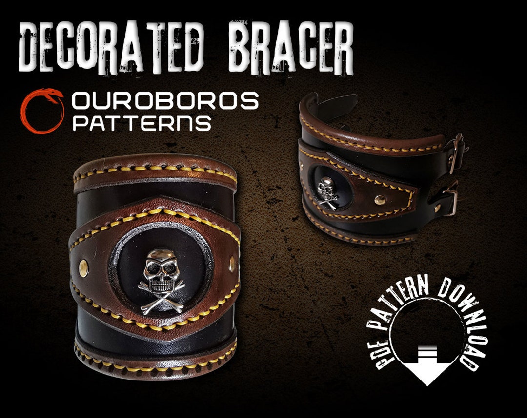 Bracer Decorated - DIY - Leather Pattern PDF - Etsy