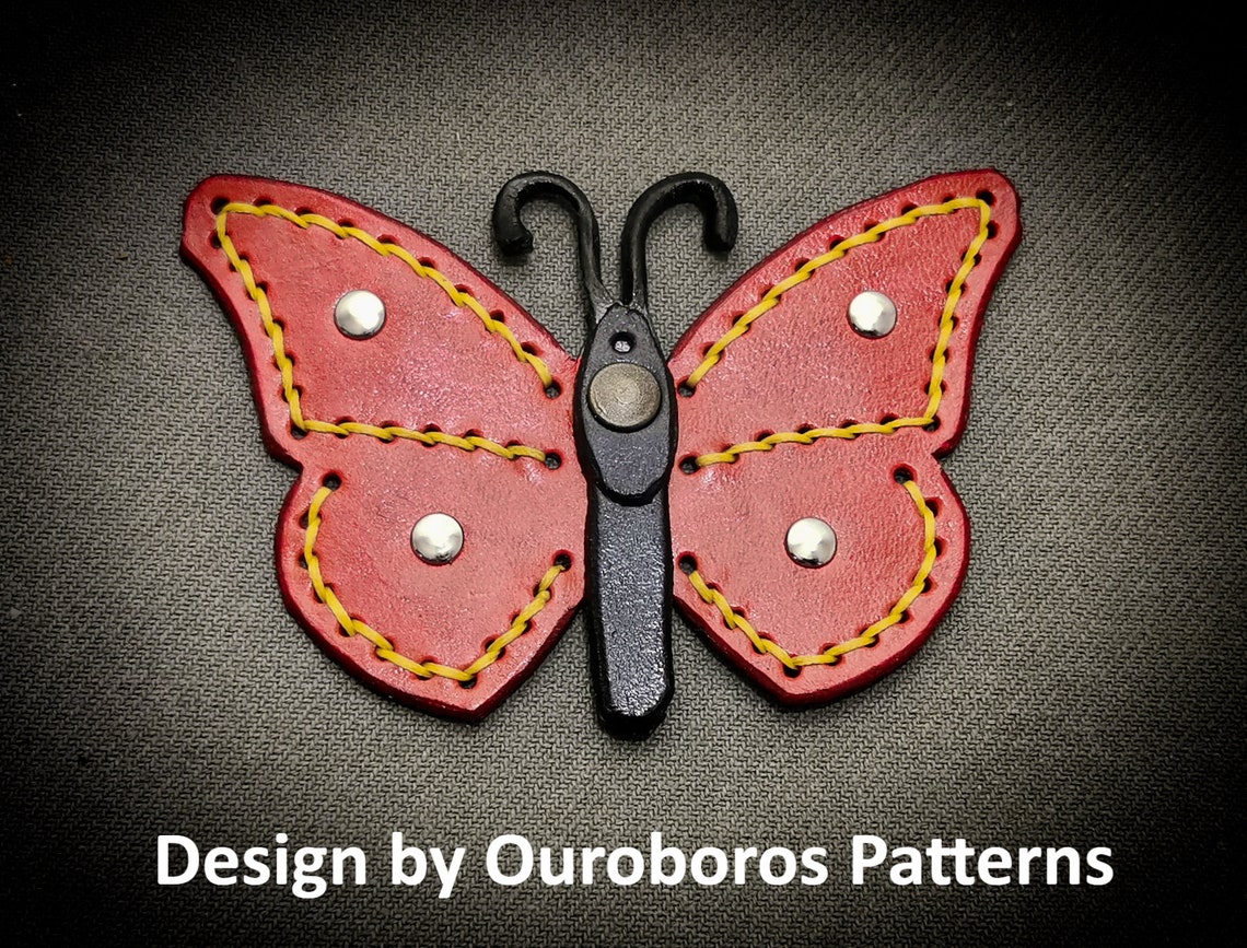 Butterfly Charm DIY Leather Pattern PDF - Etsy