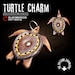 Turtle Charm DIY Leather Pattern PDF - Etsy