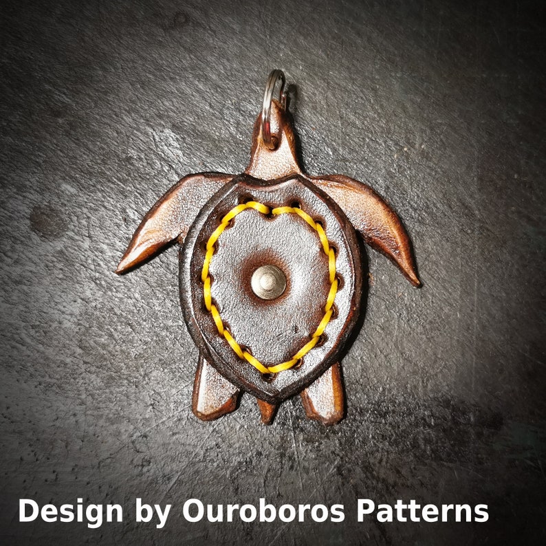 Turtle Charm DIY Leather Pattern PDF - Etsy
