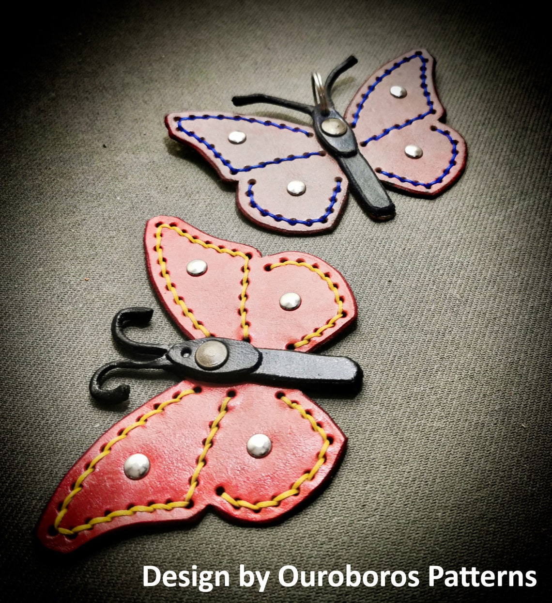 Butterfly Charm DIY Leather Pattern PDF - Etsy