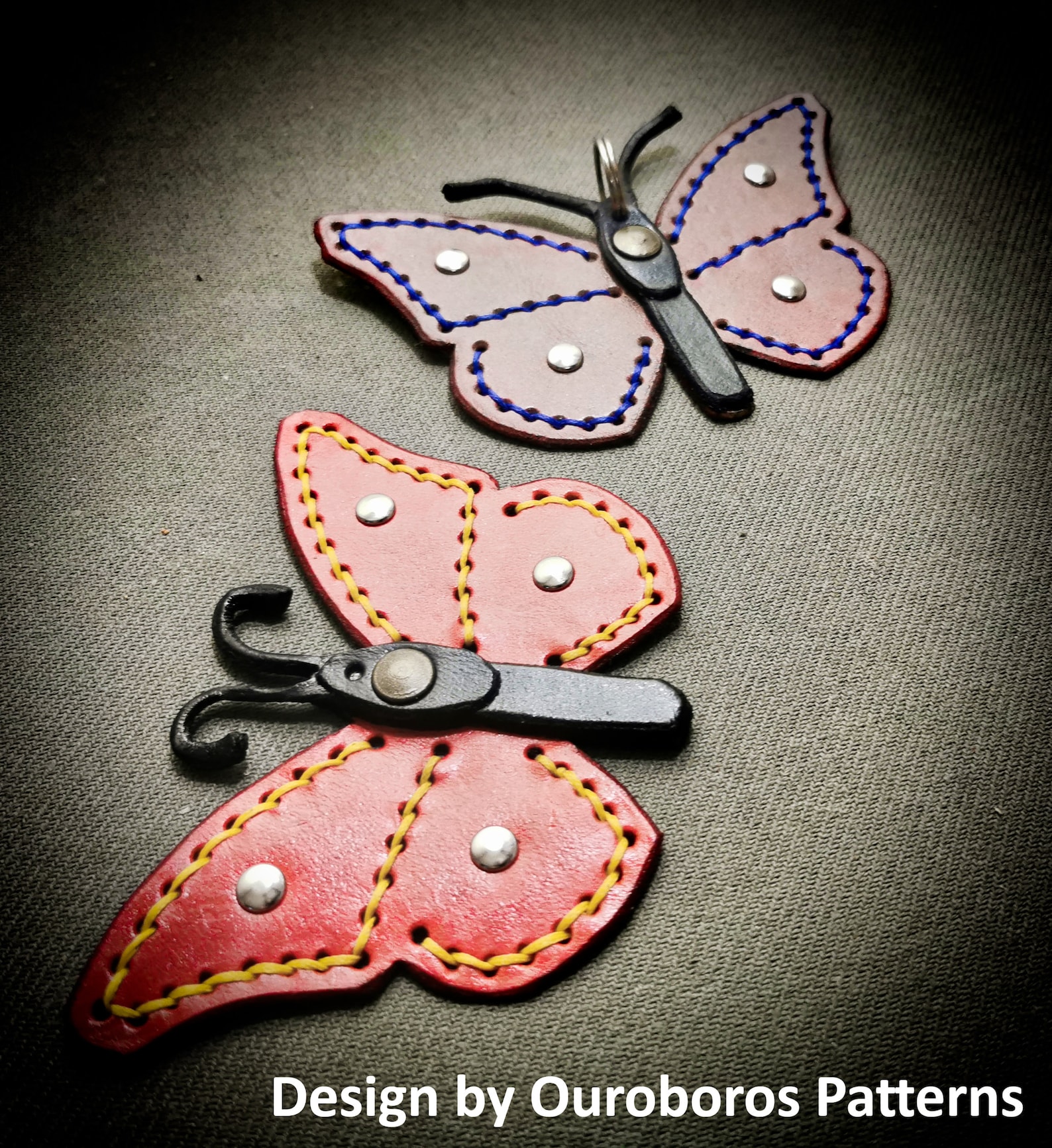 Butterfly Charm DIY Leather Pattern PDF - Etsy
