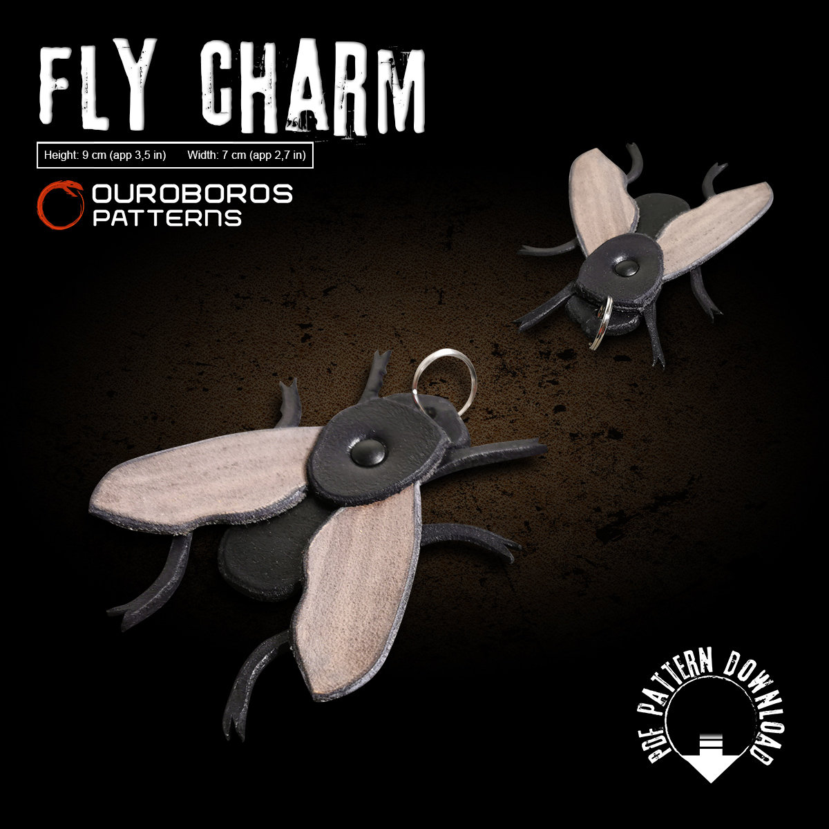 Insect Charm Pack - DIY - Leather Pattern PDF - Etsy