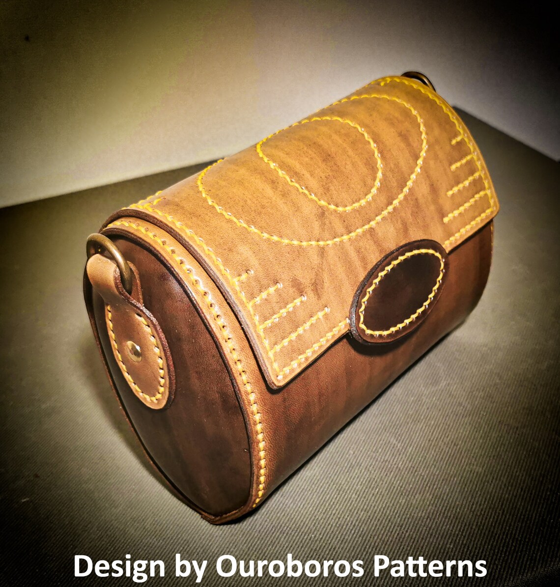 Round Handbag DIY Leather Pattern PDF - Etsy