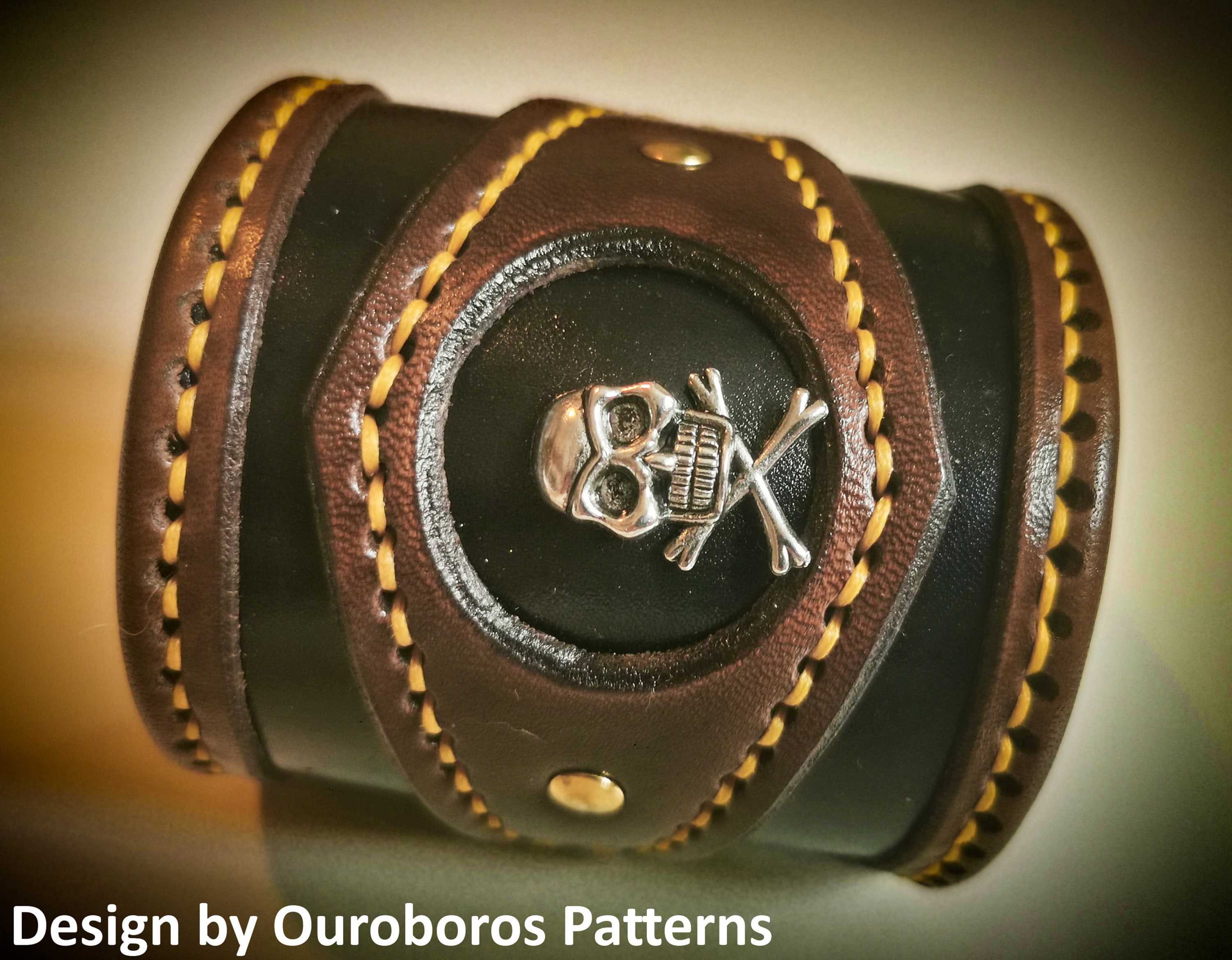 Bracer Decorated DIY Leather Pattern PDF - Etsy