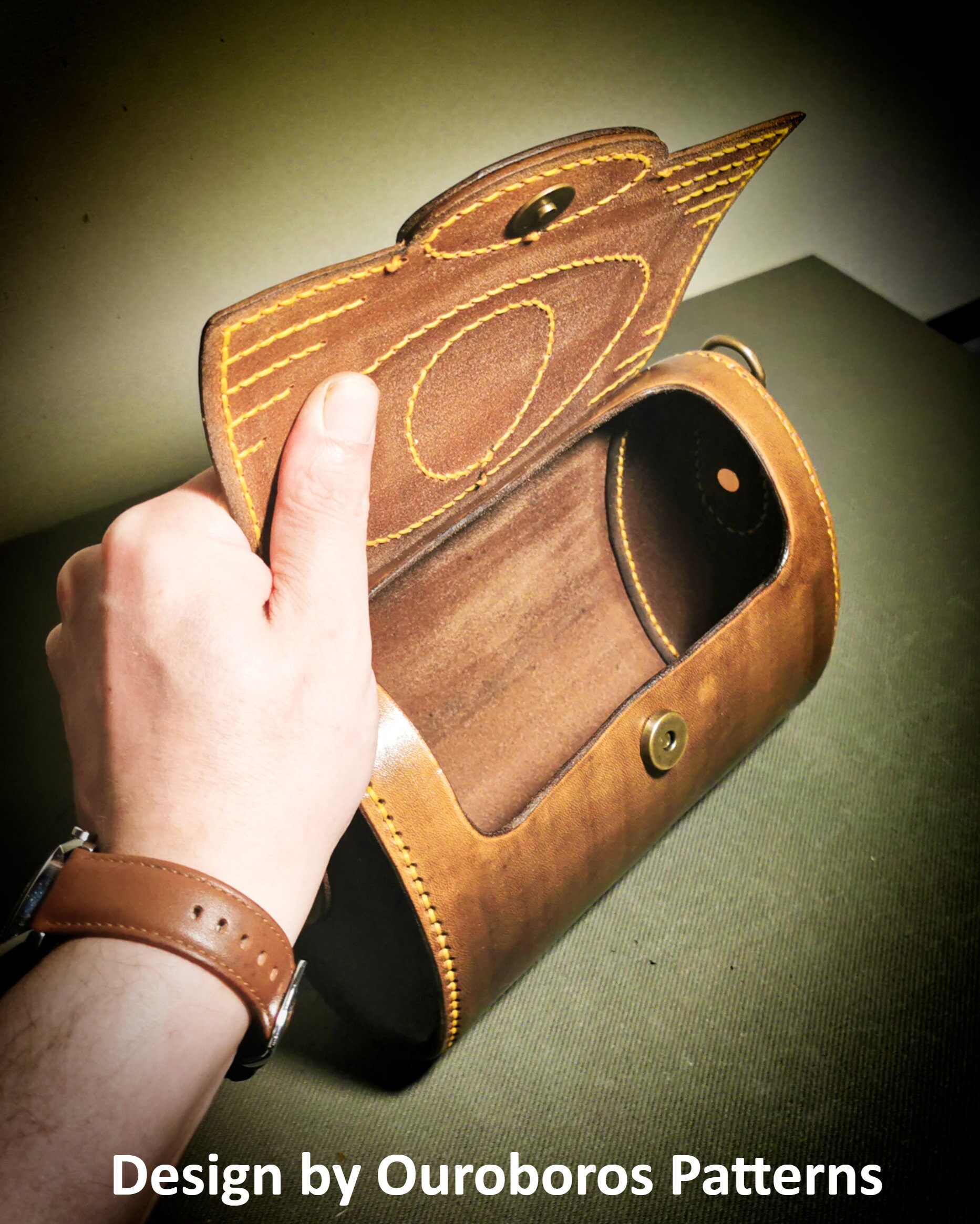 Round Handbag DIY Leather Pattern PDF - Etsy