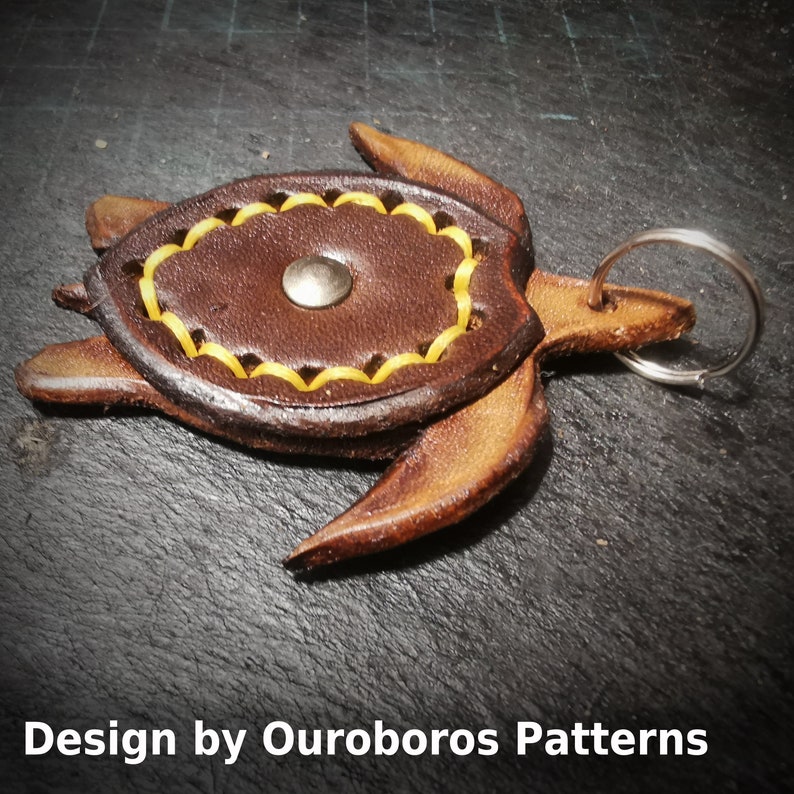 Turtle Charm DIY Leather Pattern PDF - Etsy