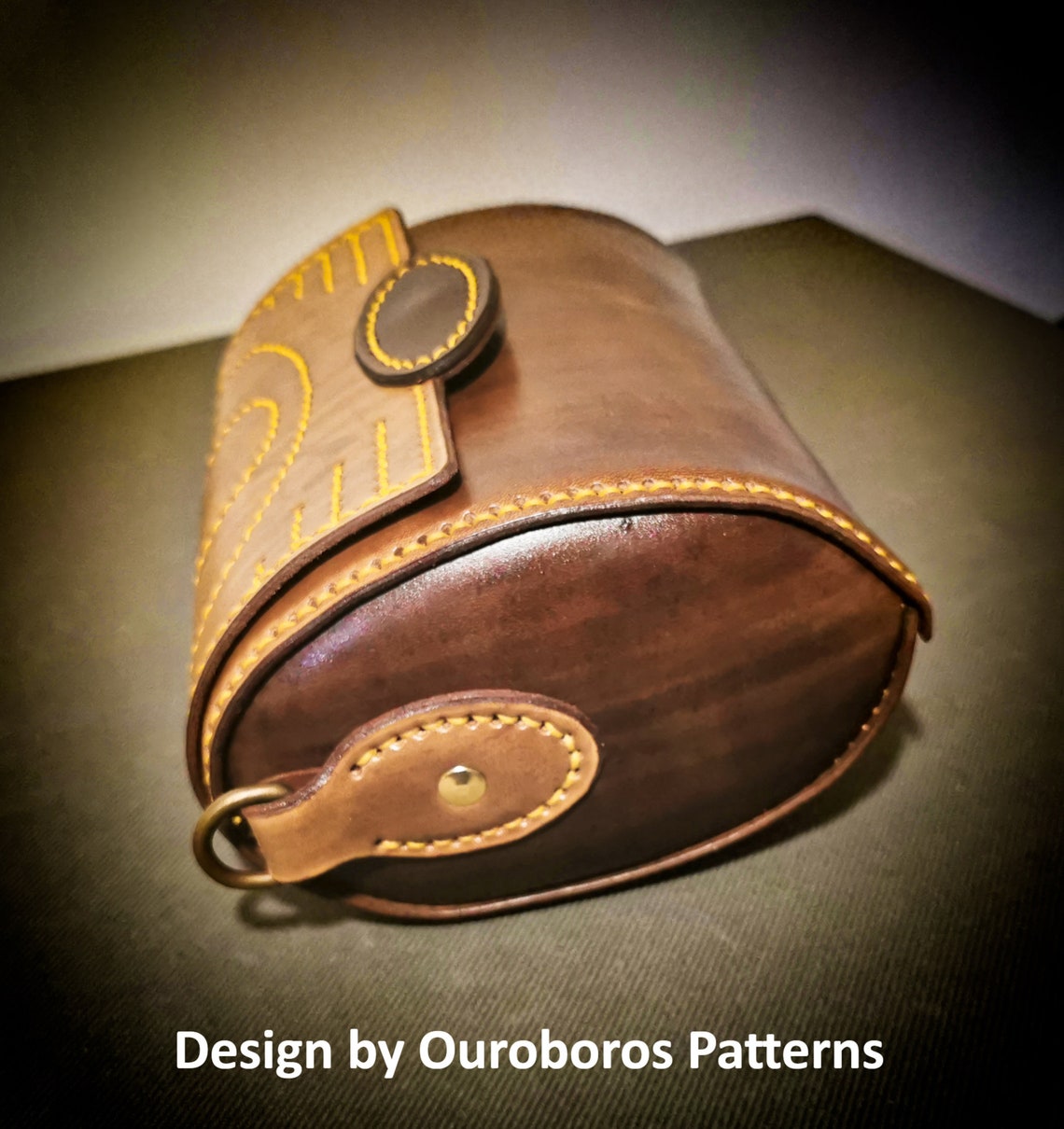 Round Handbag DIY Leather Pattern PDF | Etsy