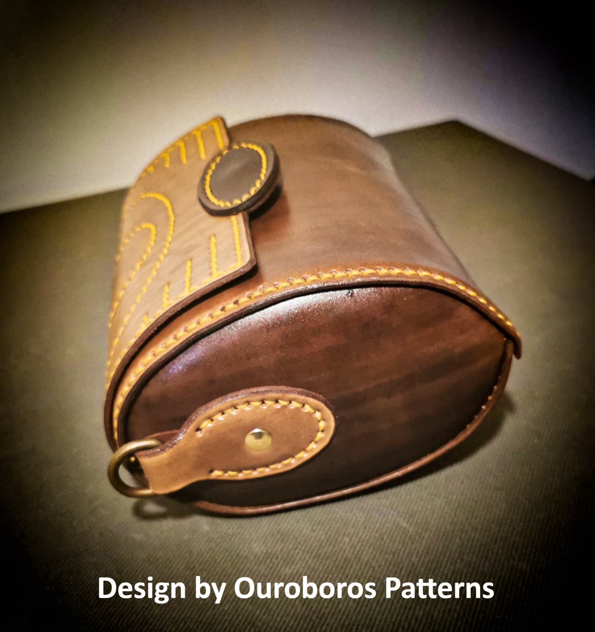 Round Handbag DIY Leather Pattern PDF | Etsy