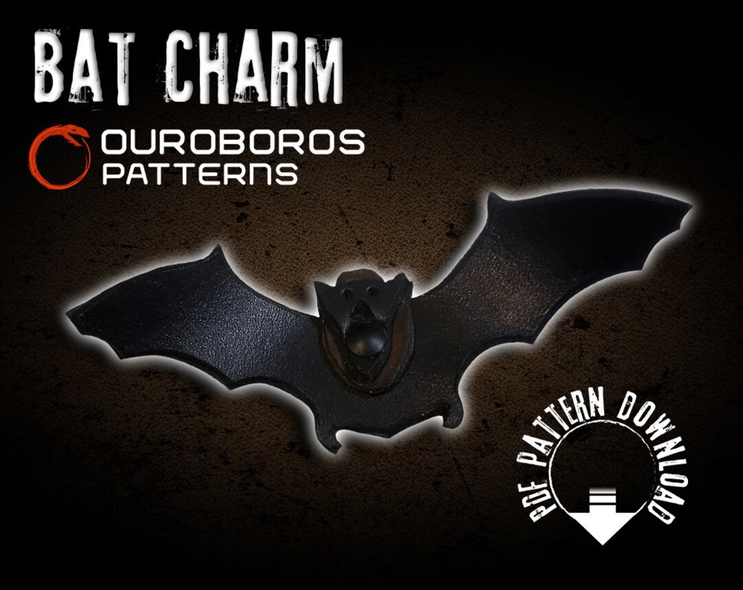 Bat Charm - DIY - Leather Pattern PDF - Etsy