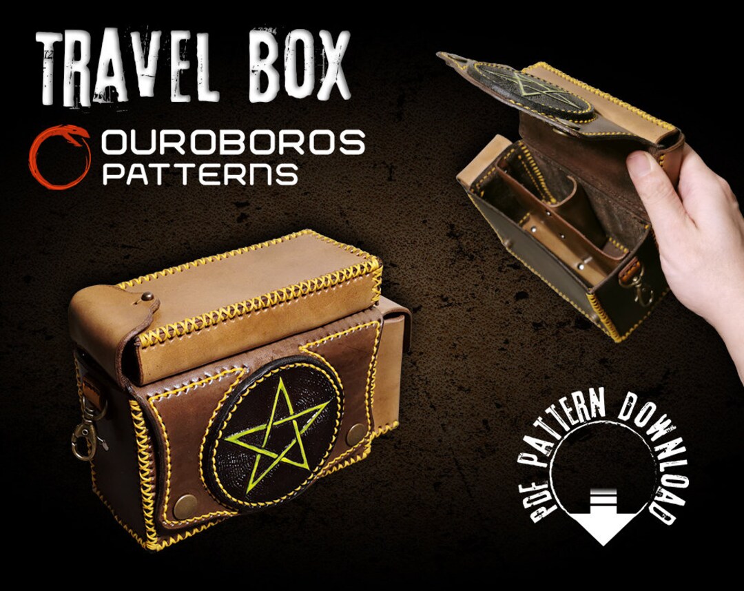Travel Box - DIY - Leather Pattern PDF - Etsy