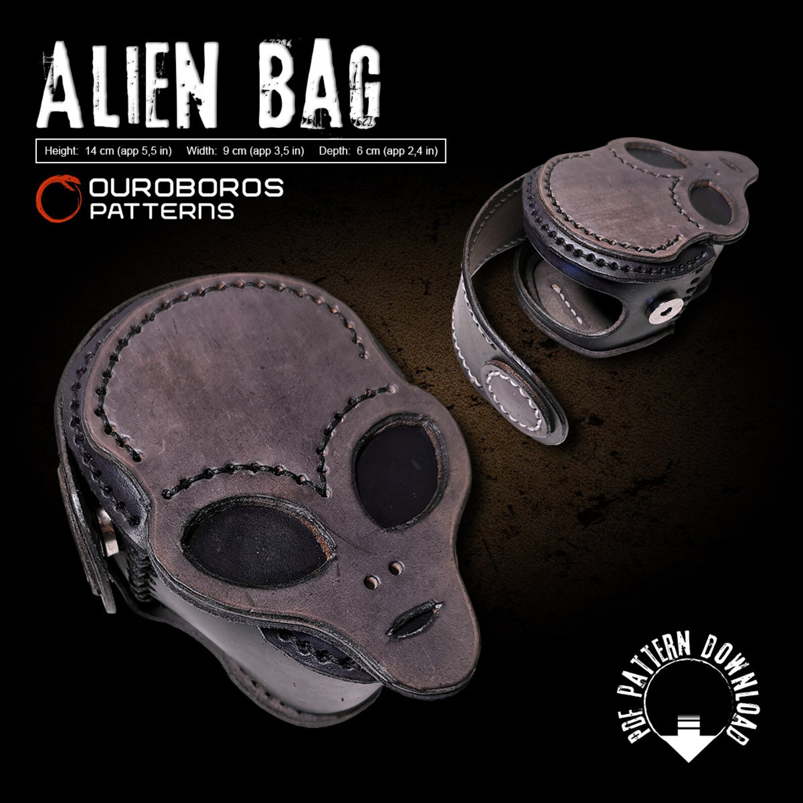 Alien Bag - DIY - Leather Pattern PDF - Etsy