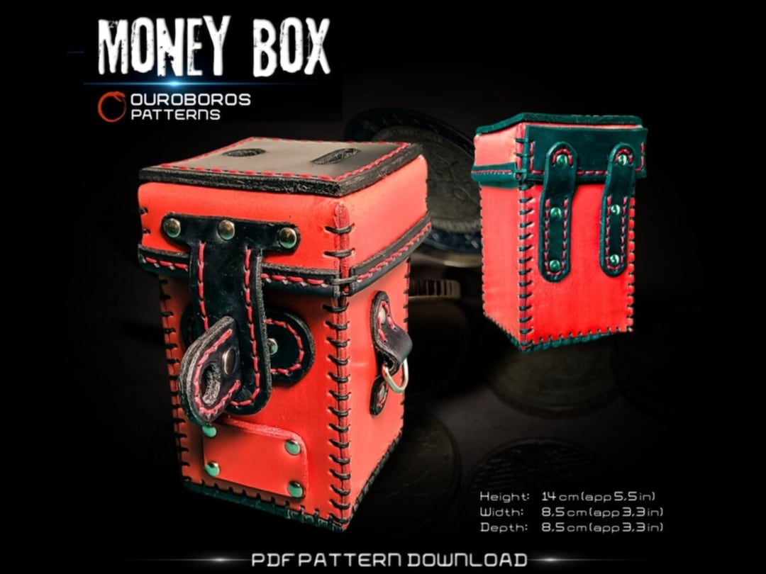 Money Box - DIY - Leather Pattern PDF - Etsy