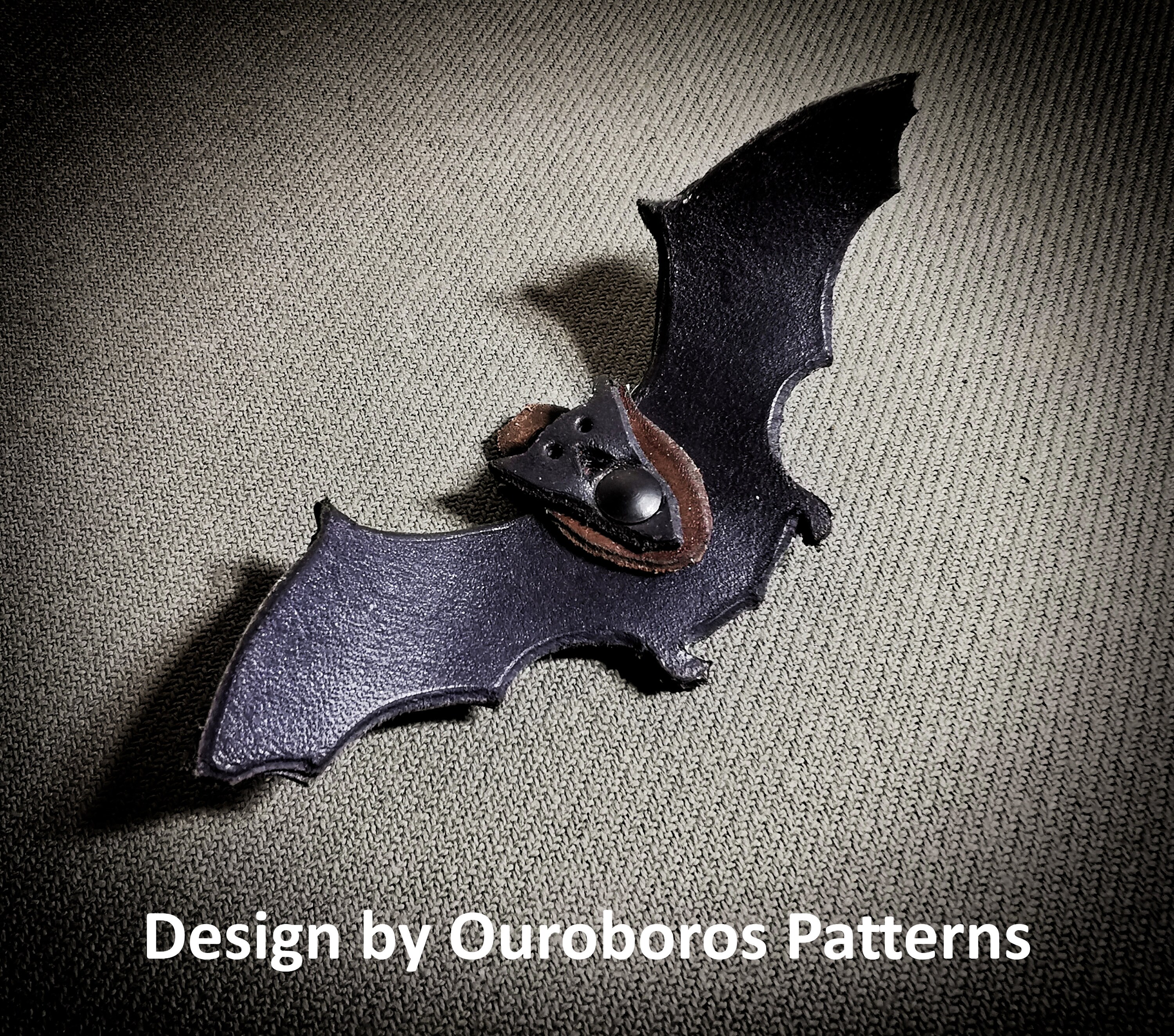 Bat Charm DIY Leather Pattern PDF | Etsy