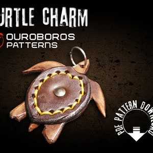 Turtle Charm - DIY - Leather Pattern PDF - Etsy