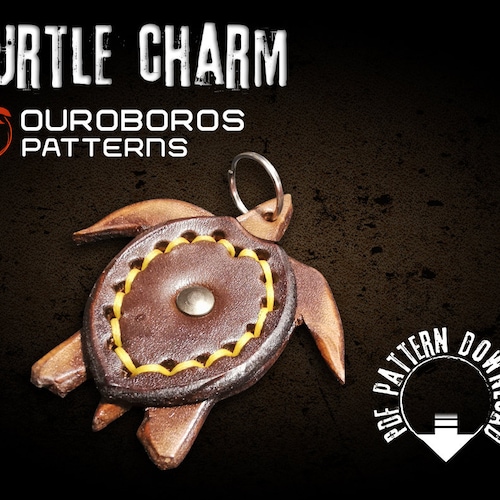 Turtle Charm DIY Leather Pattern PDF - Etsy