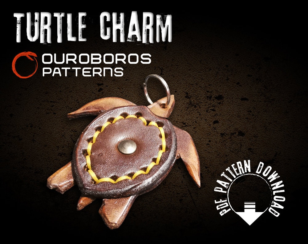 Turtle Charm - DIY - Leather Pattern PDF - Etsy