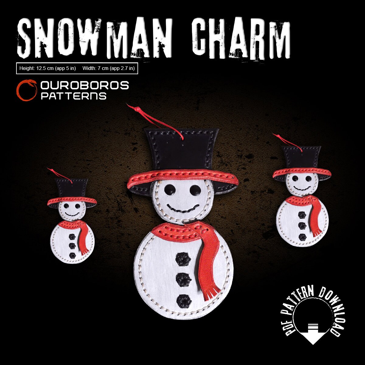 Christmas Charm Pack - DIY - Leather Pattern PDF - Etsy