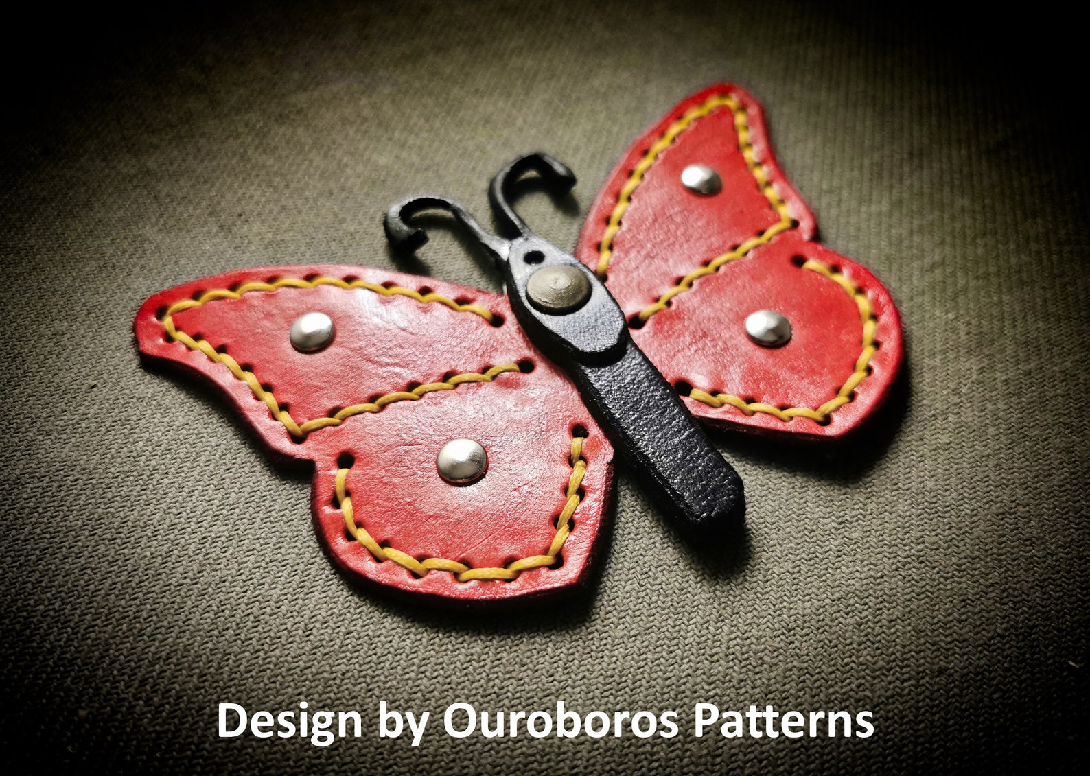 Butterfly Charm DIY Leather Pattern PDF - Etsy
