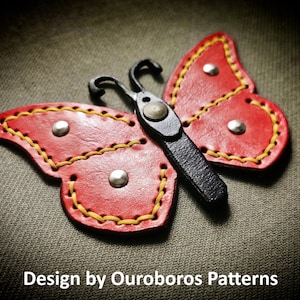 Butterfly Charm - DIY - Leather Pattern PDF - Etsy