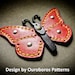 Butterfly Charm - DIY - Leather Pattern PDF - Etsy