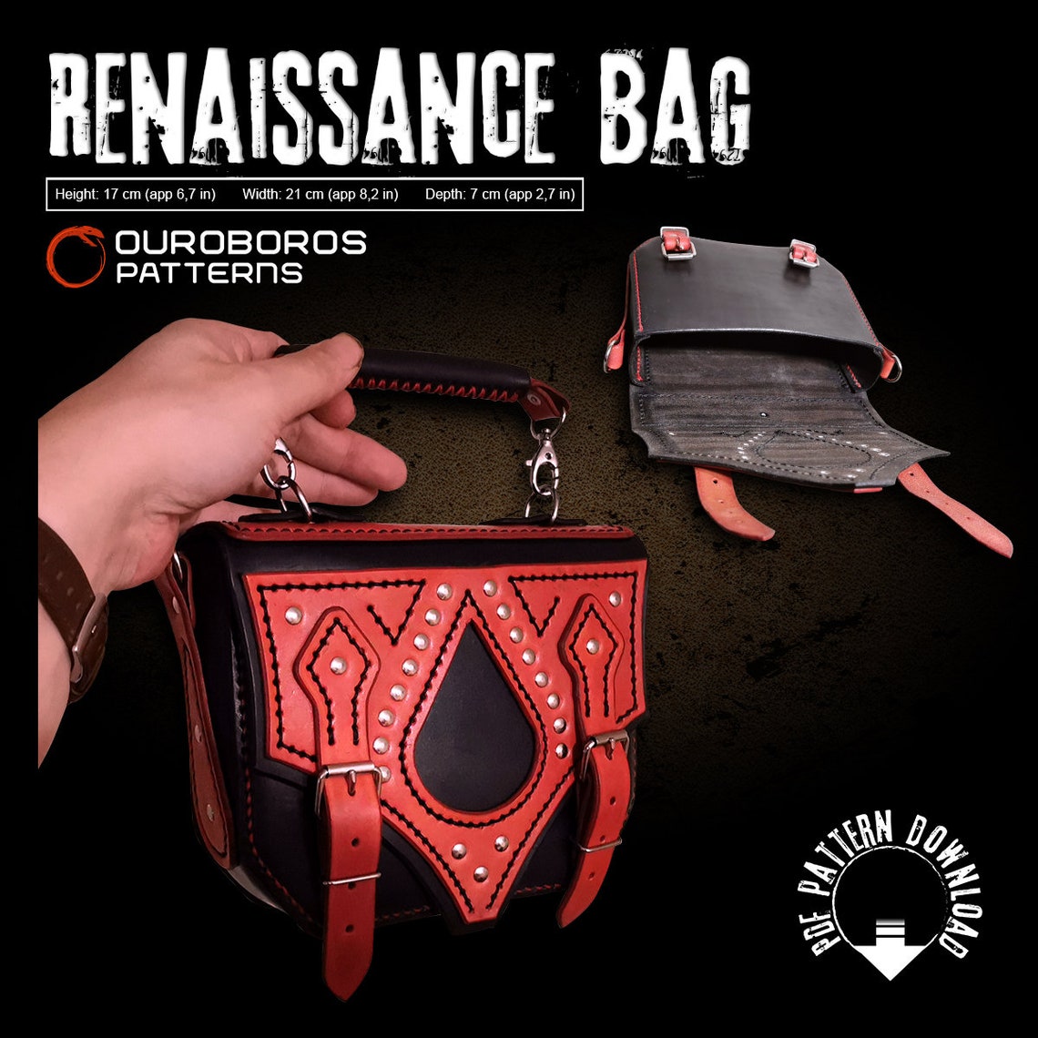 Renaissance Handbag DIY Leather Pattern PDF | Etsy