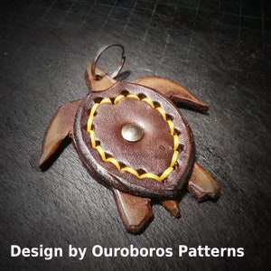 Turtle Charm - DIY - Leather Pattern PDF - Etsy