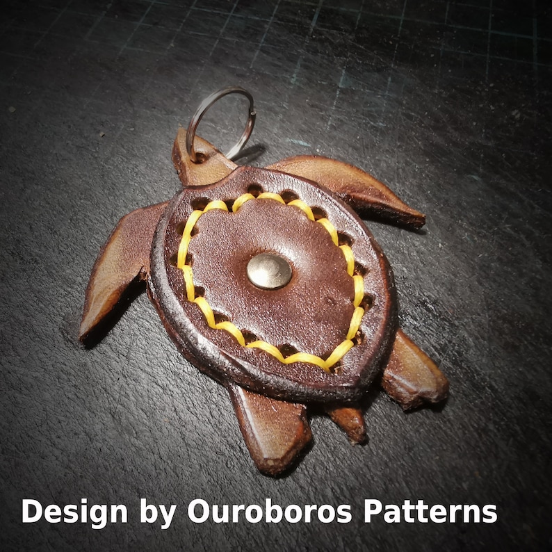 Turtle Charm DIY Leather Pattern PDF - Etsy
