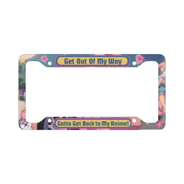 Anime License Plate Frame - Etsy