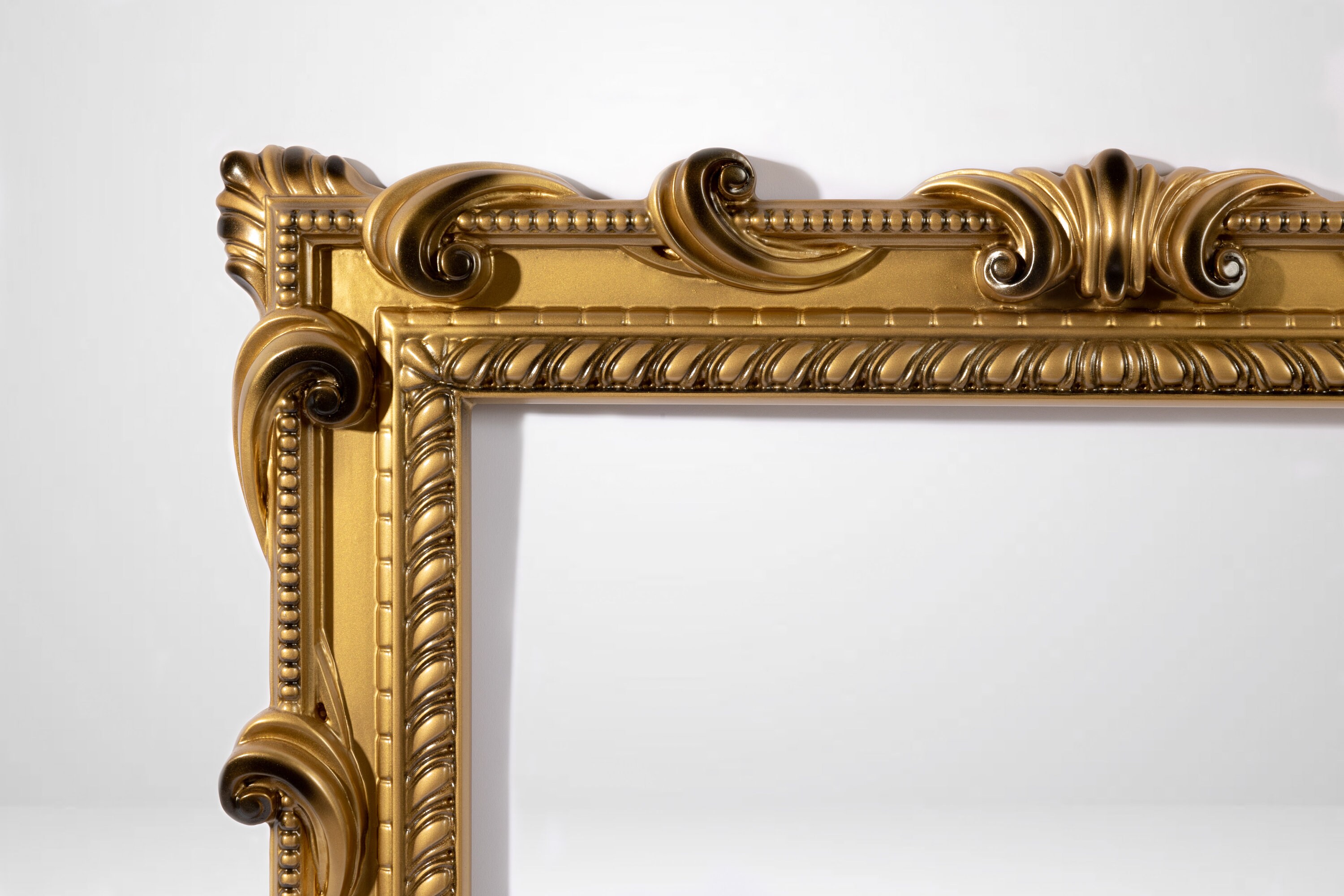 MIRROR GOLD FINISH| Wood Frame Mirror| Large Gold Mirror| Home Decore ...