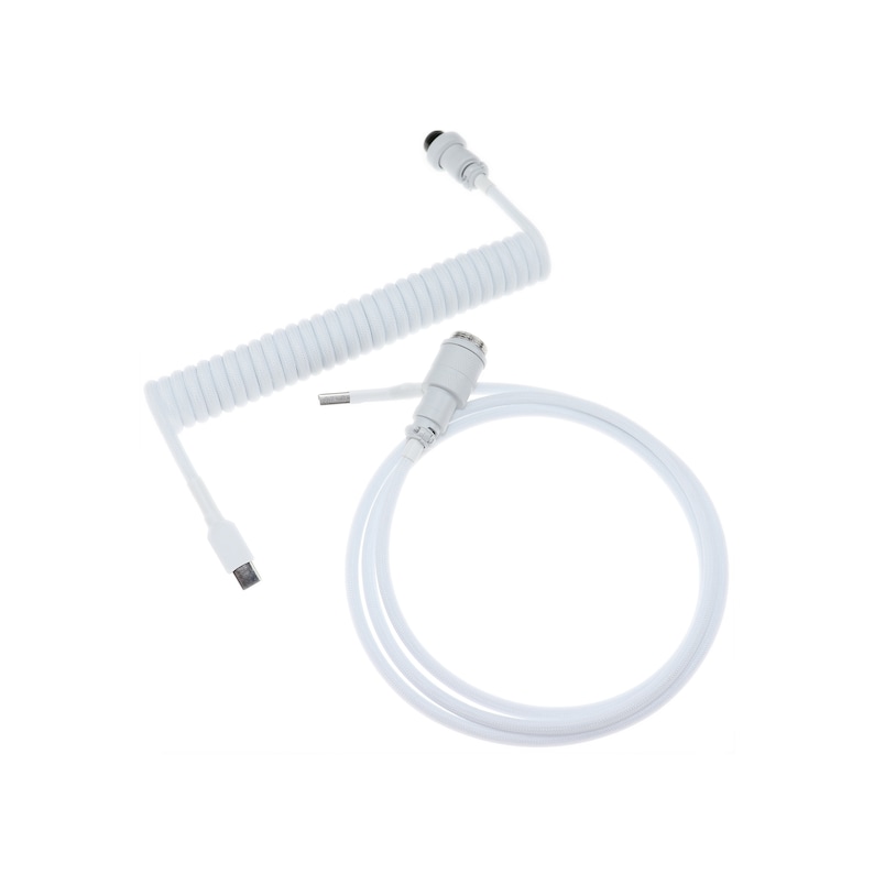 Custom Coiled Keyboard Usb Cable White Coil Cable - Etsy