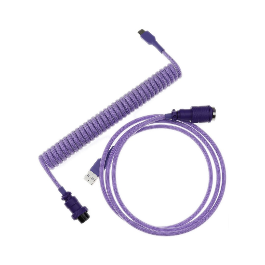 Custom Coil Keyboard Usb Cable Purple Coil Usb C Cable - Etsy