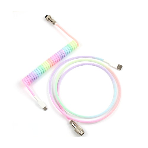 Custom Coiled Keyboard Usb Cable Purple Cable | Etsy