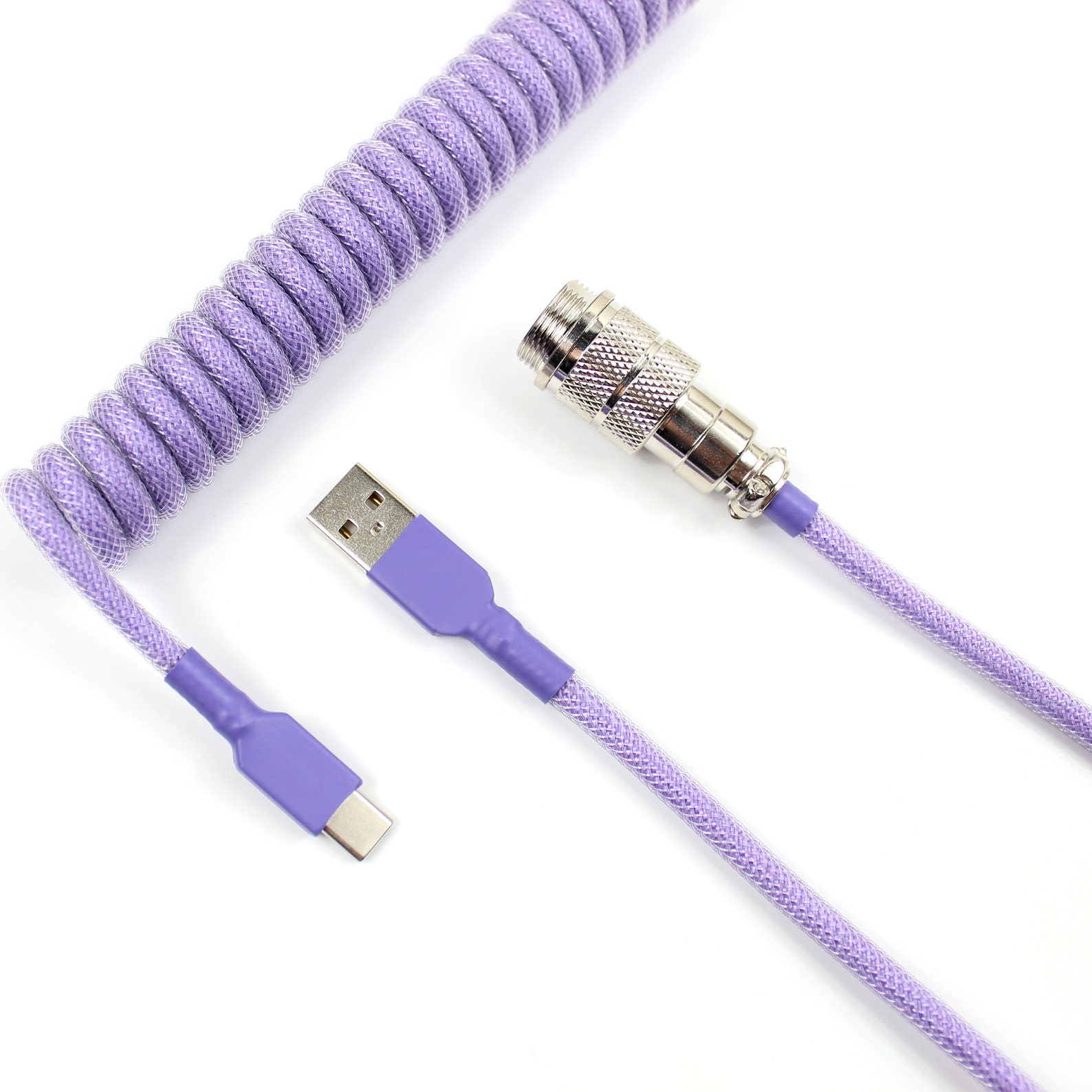 Custom Coiled Keyboard Usb Cable Purple Cable - Etsy