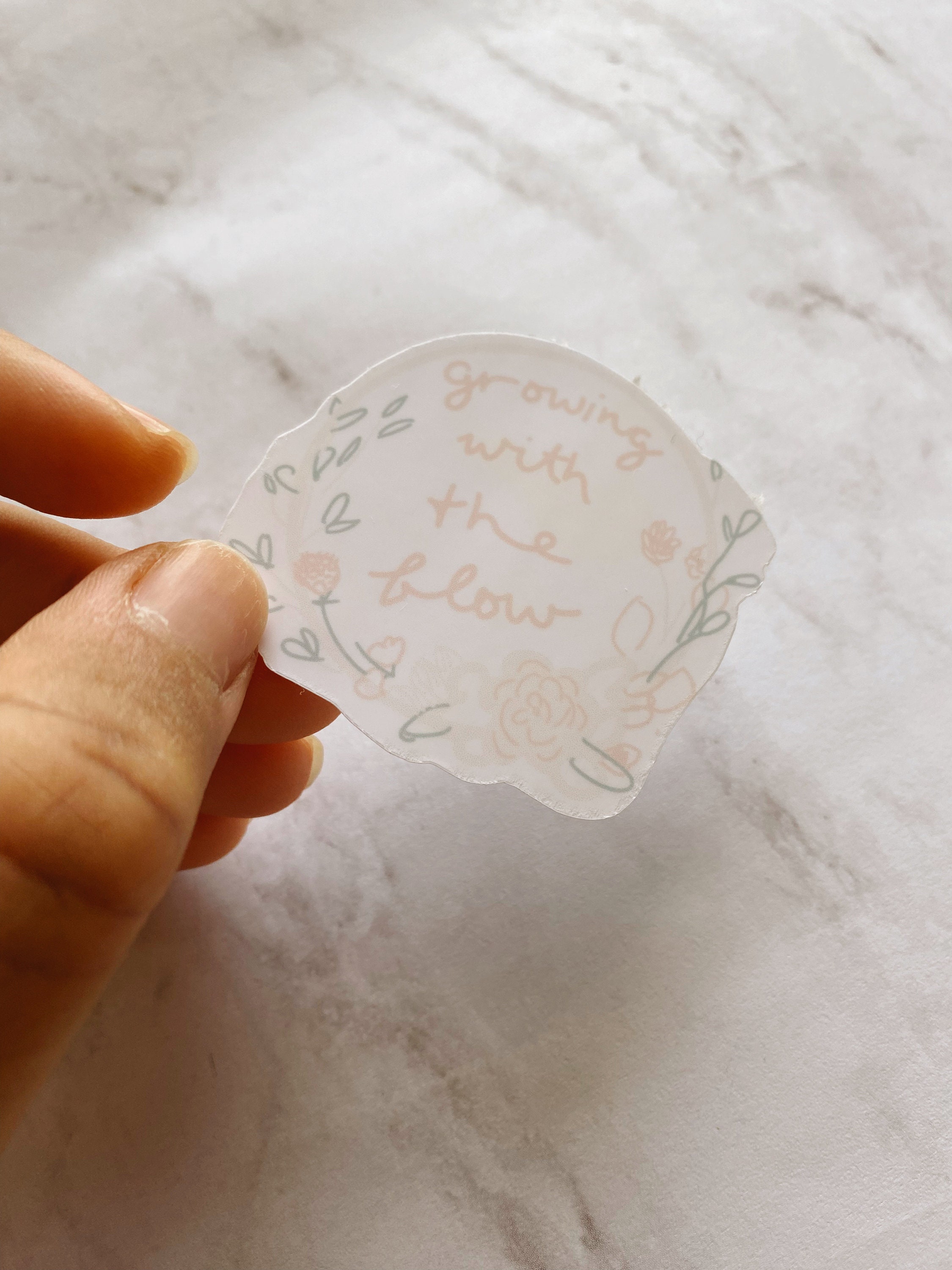 Going With the Flow Sticker / Growing With the Flow Sticker ...