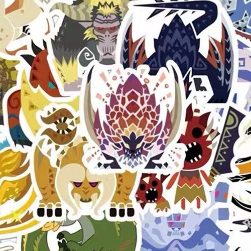Monster Hunter World Vinyl Stickers - Etsy