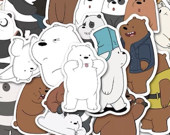 We Bare Bears Bear Stack Planner Stickers Cute Stickers - Etsy