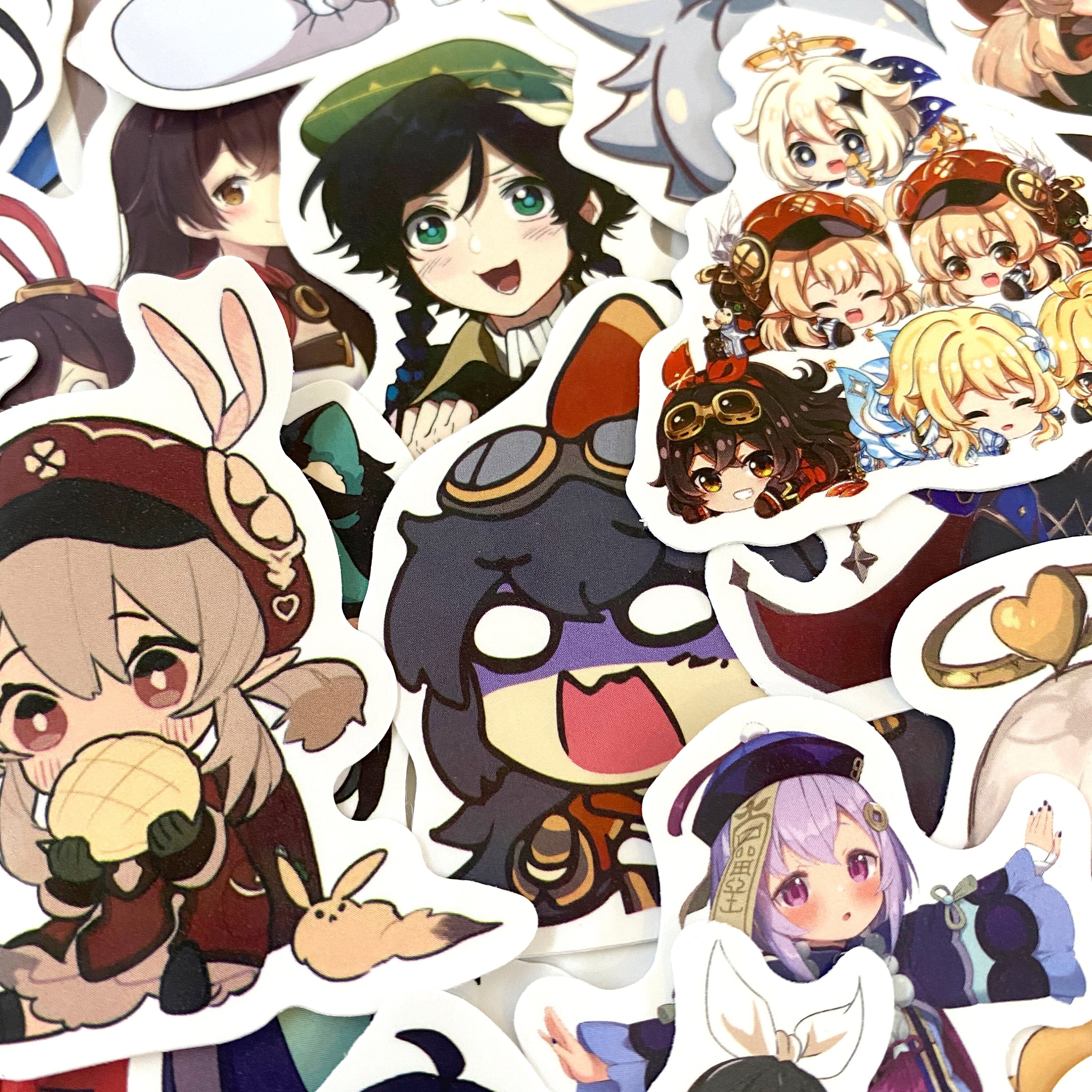 50pc Sticker Pack Genshin Impact Anime Cute Stickers Journal Diary Cute ...