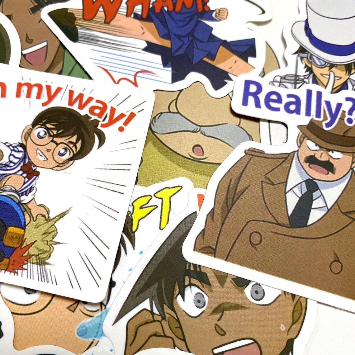 50pc Sticker Pack Detective Conan Cute Stickers Journal - Etsy