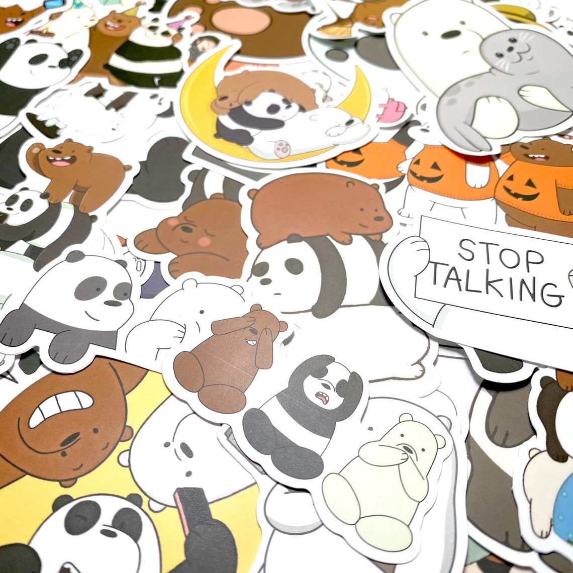 50pc Sticker Pack we Bare Bears Cute Stickers Journal - Etsy