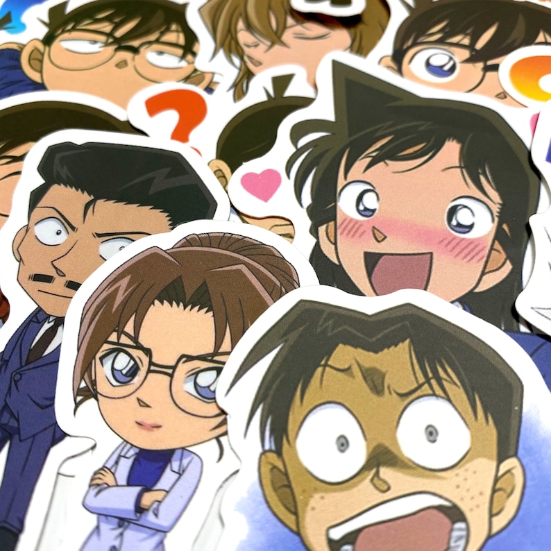 50pc Sticker Pack Detective Conan Cute Stickers Journal - Etsy