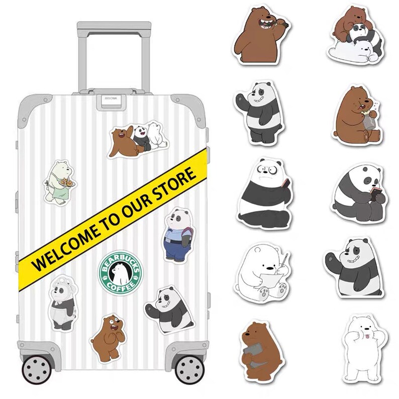 50pc Sticker Pack we Bare Bears Cute Stickers Journal - Etsy