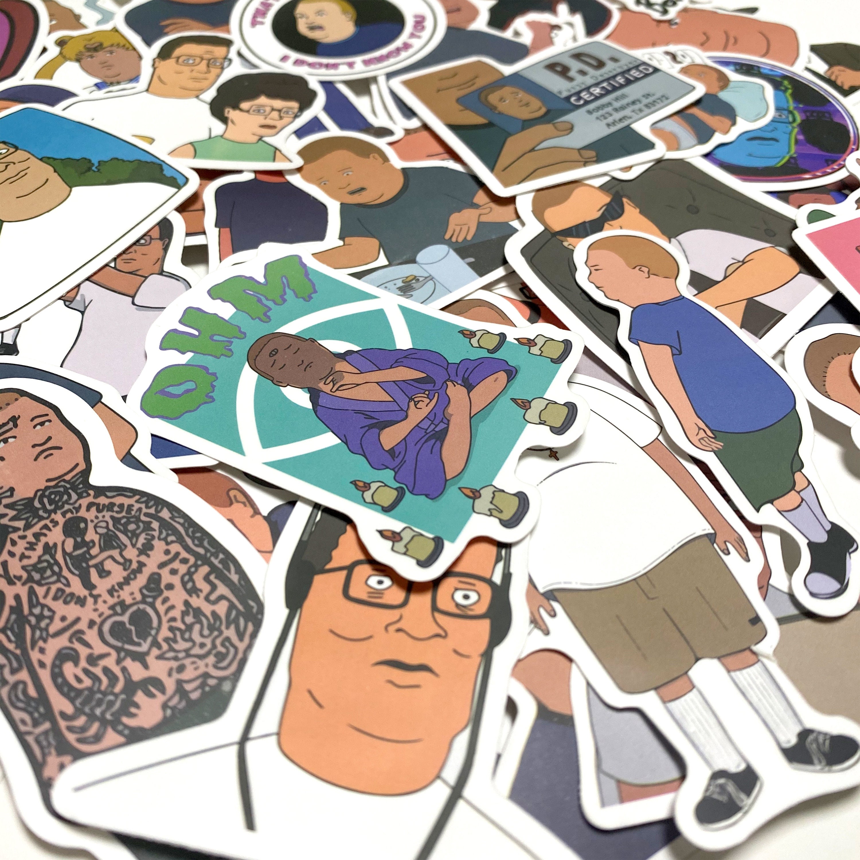 50pc Sticker Pack King of the Hill Cute Stickers Journal Diary Cute ...