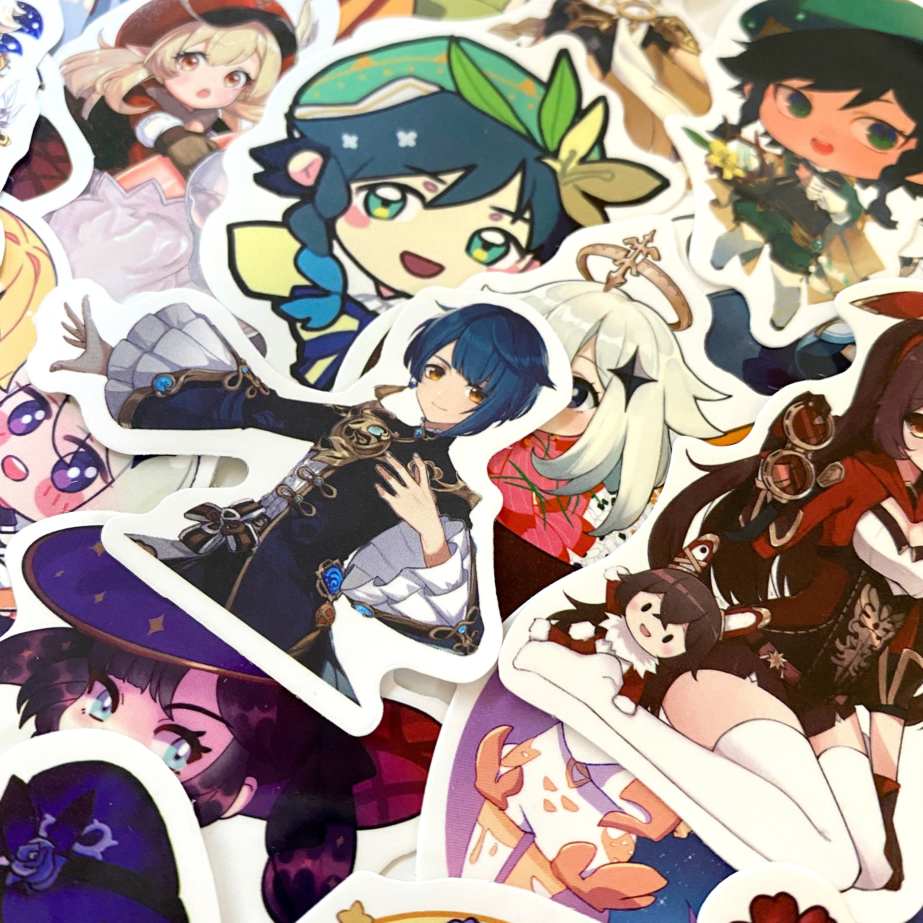 50pc Sticker Pack Genshin Impact Anime Cute Stickers Journal Diary Cute ...