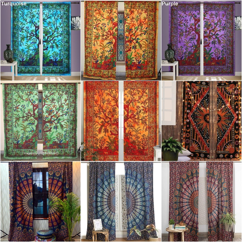 Boho Curtains - Etsy